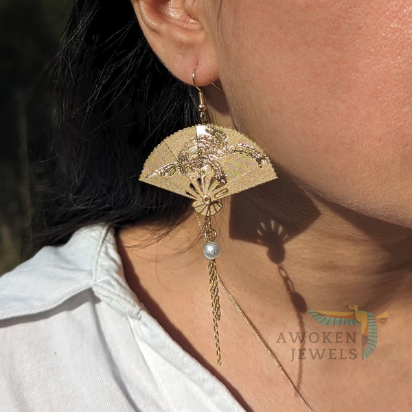 Fan Earrings - Etsy
