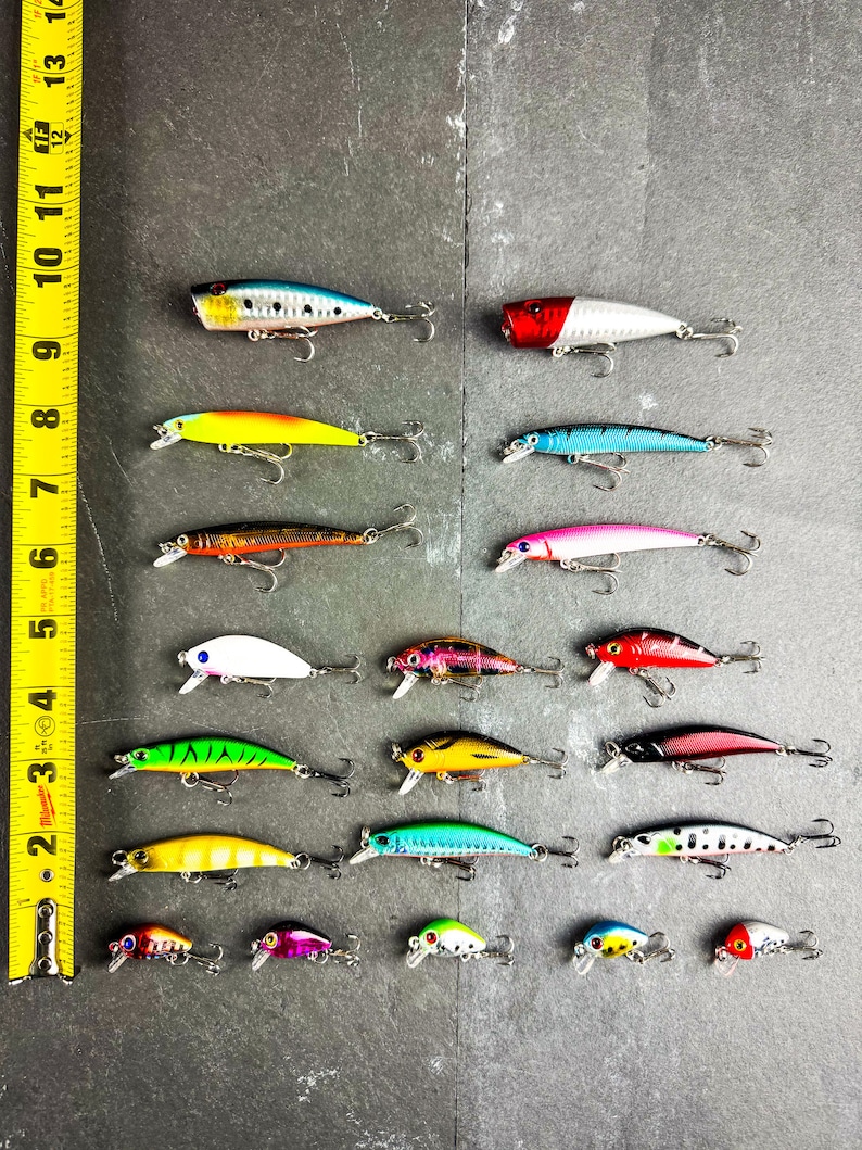 Bass Fishing Lure Set (20 Lures) - Crankbait Variety Pack - Fishing ...