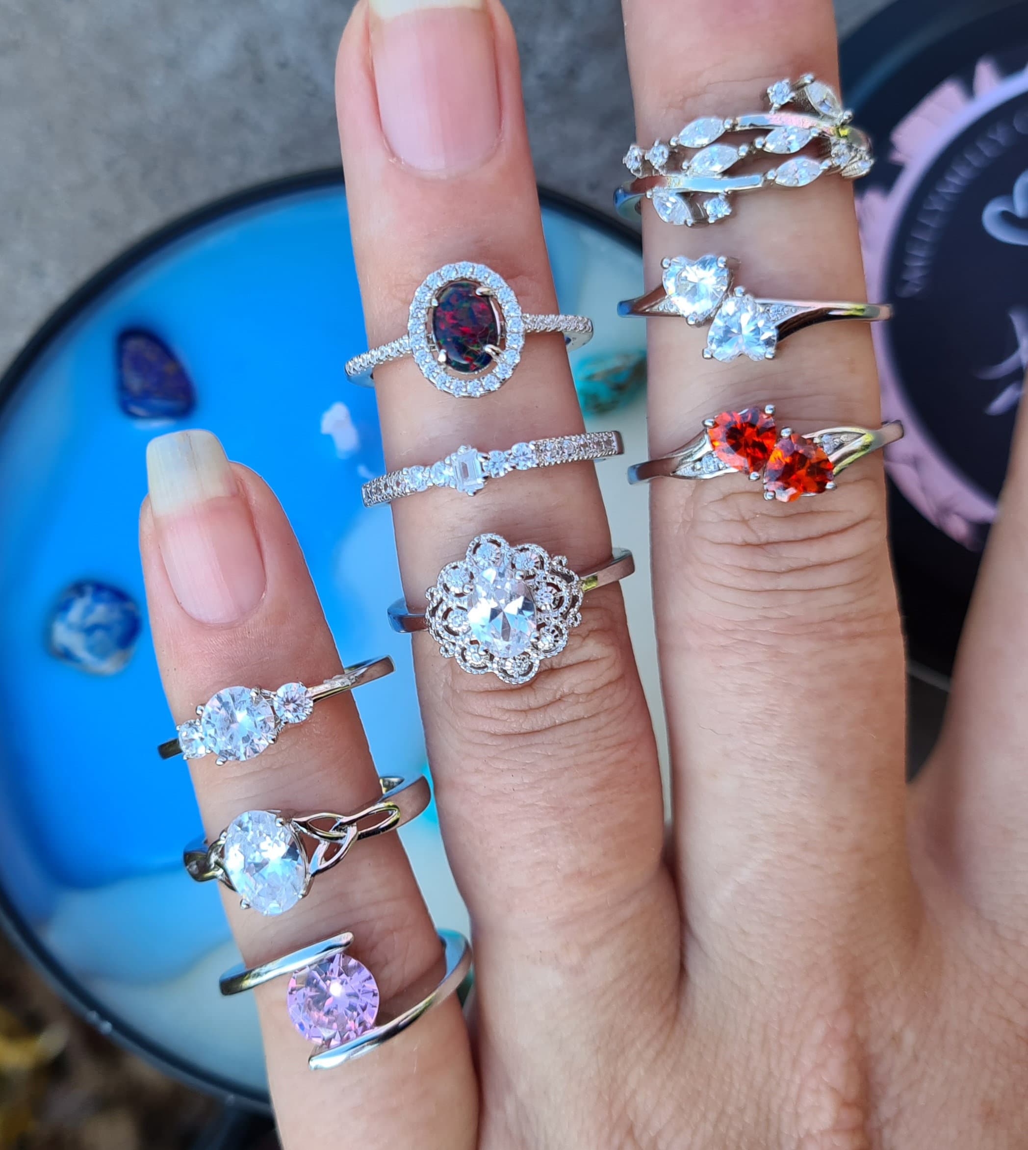 925 Silver Reveal Candle Hidden Inside Ring Surprise Jewellery Jewelry ...