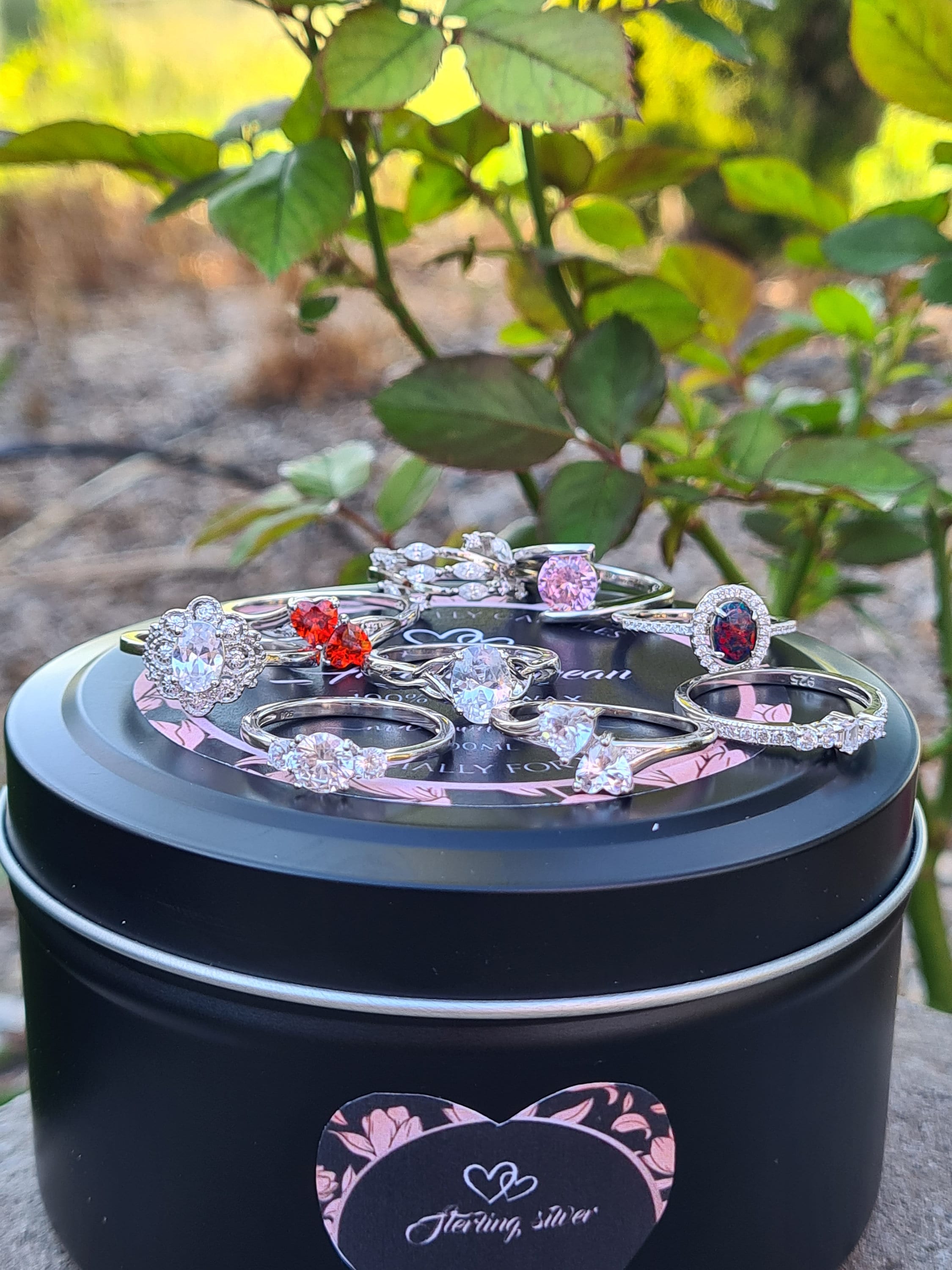 925 Silver Reveal Candle Hidden Inside Ring Surprise Jewellery Jewelry ...