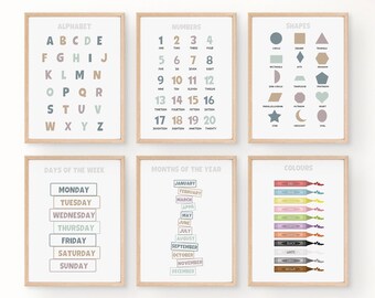 Printable Educational Set - Etsy