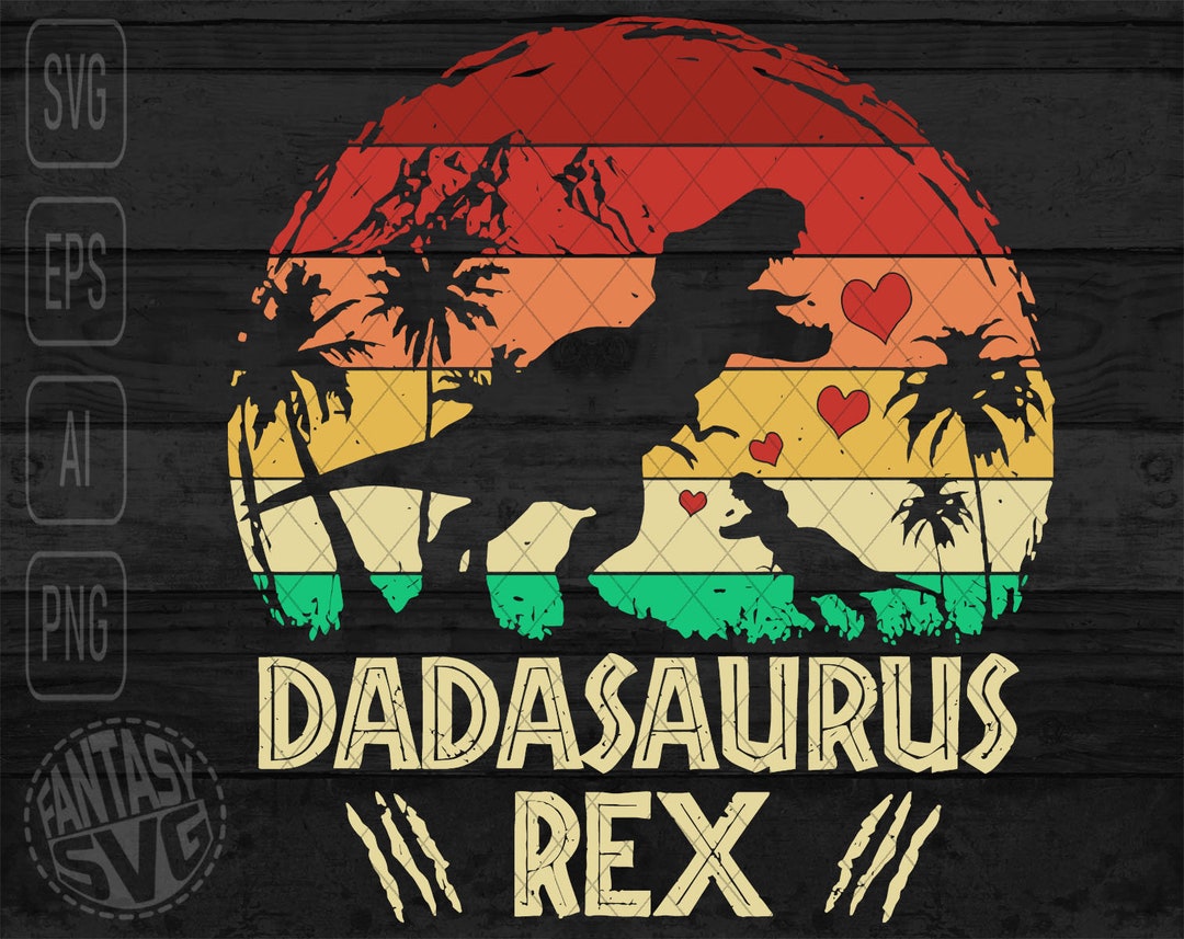 Dadasaurus Rex Baby Papa Mama Dad Daddy Father's Day - Etsy
