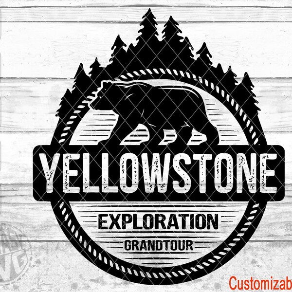 Yellowstone Text Svg - Etsy