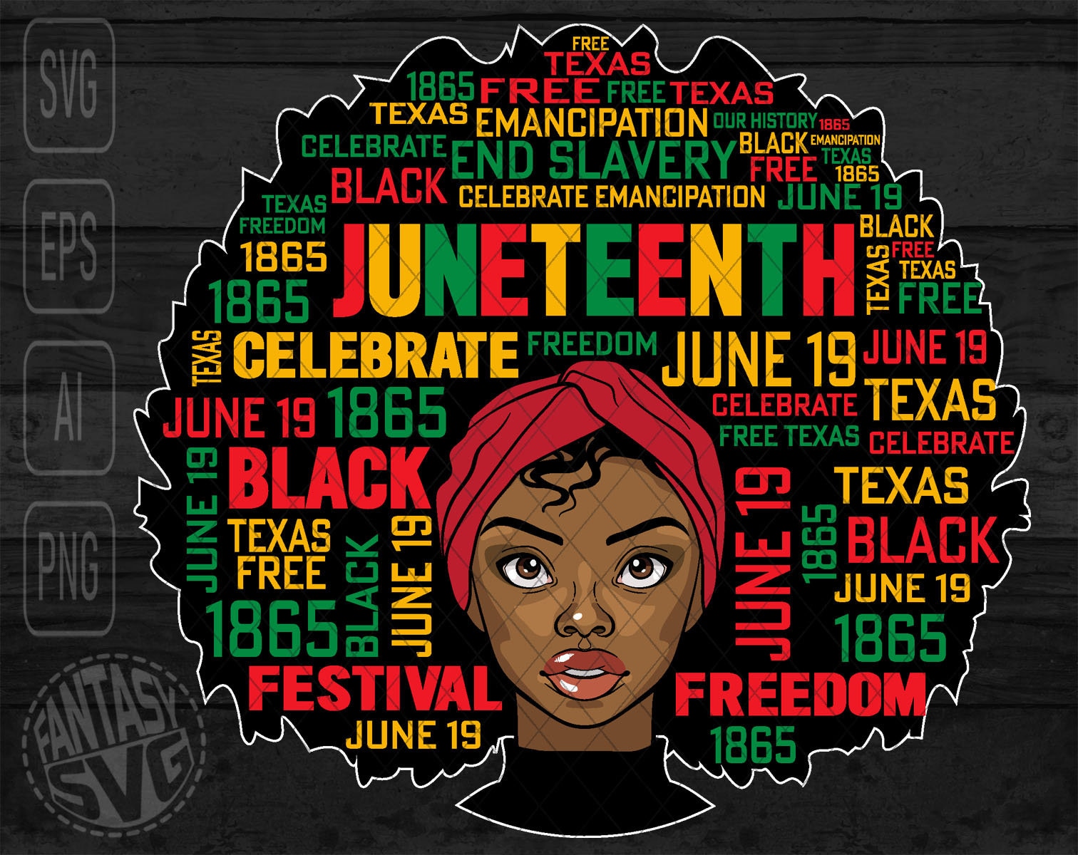 Afro Vector Word Art
