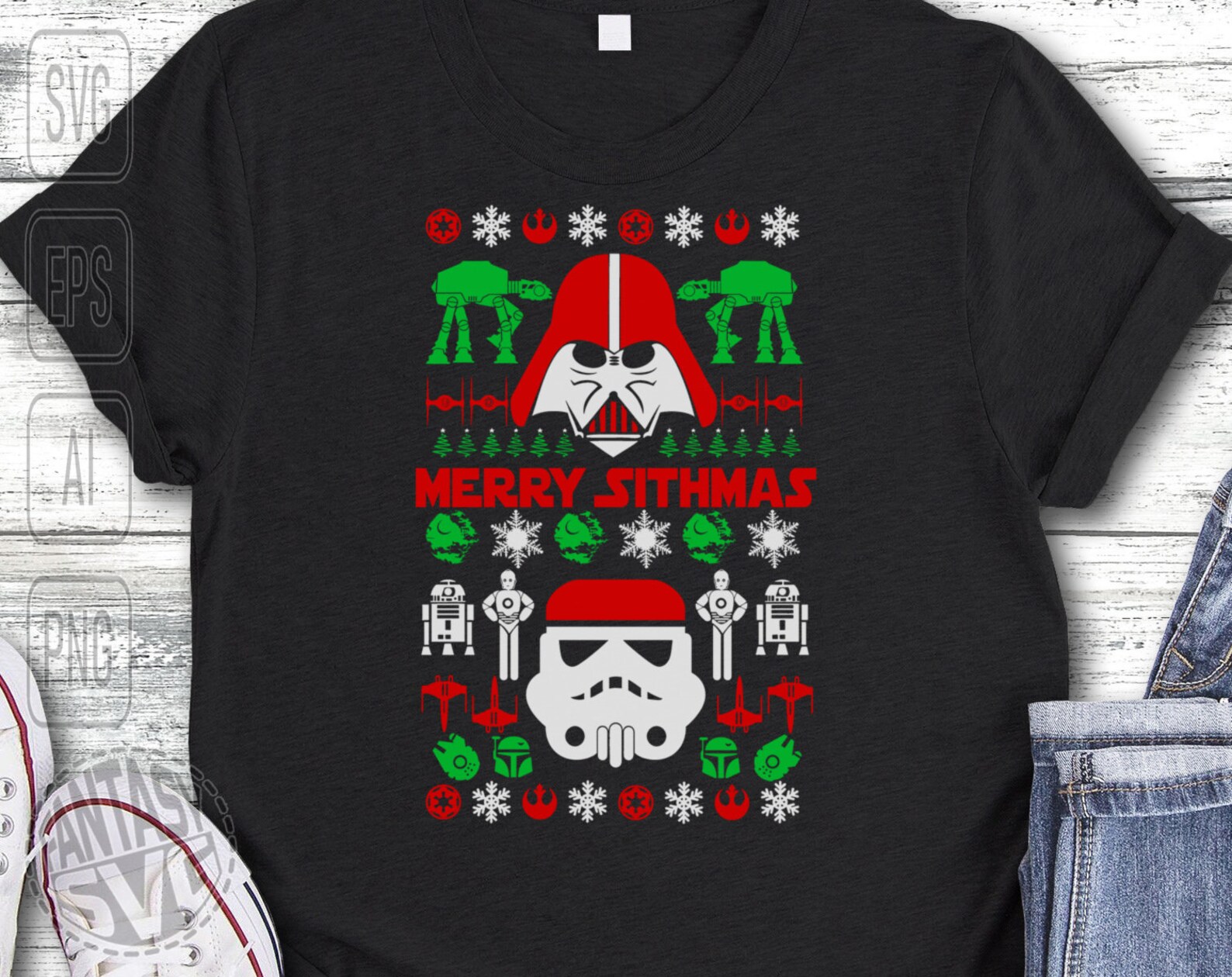 Star Wars Merry Christmas Sithmas SVG PNG Cut Files Vector - Etsy