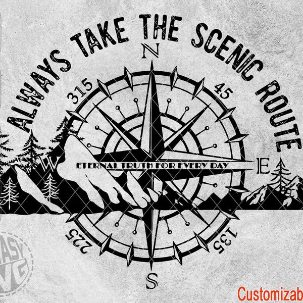 Buy Sublimation Designs Downloads Always Take the Scenic Route Online ...