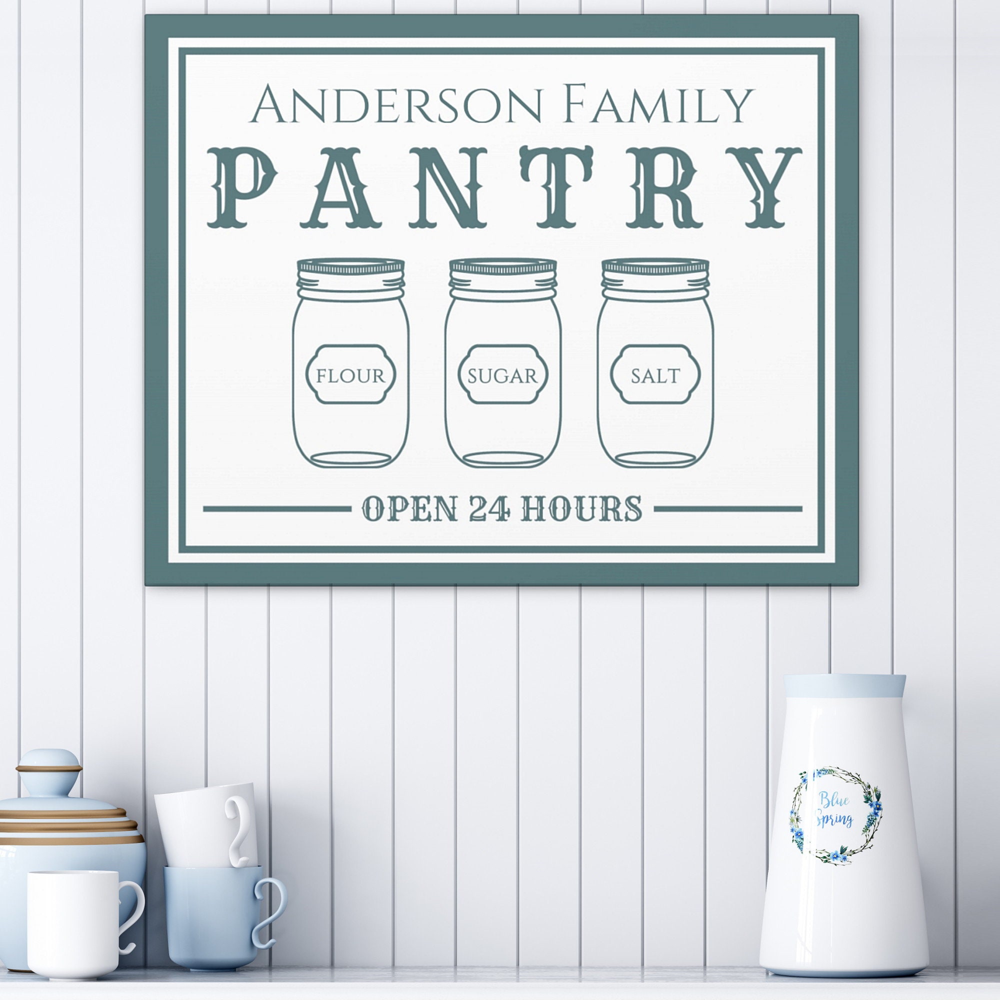 Personalized Pantry Sign Custom Colors - Etsy