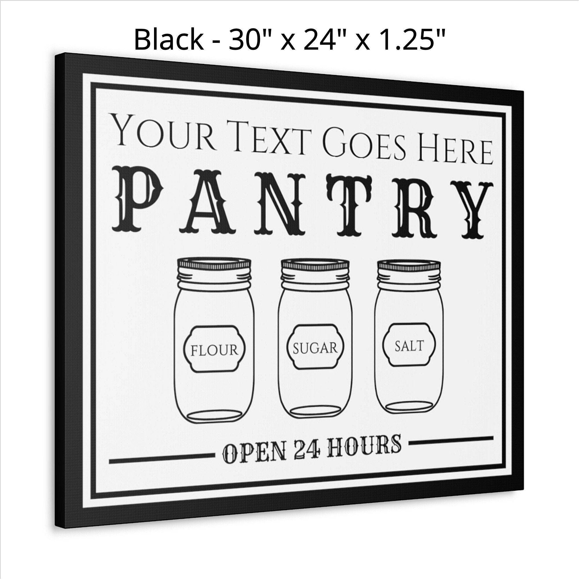 Personalized Pantry Sign Custom Colors - Etsy