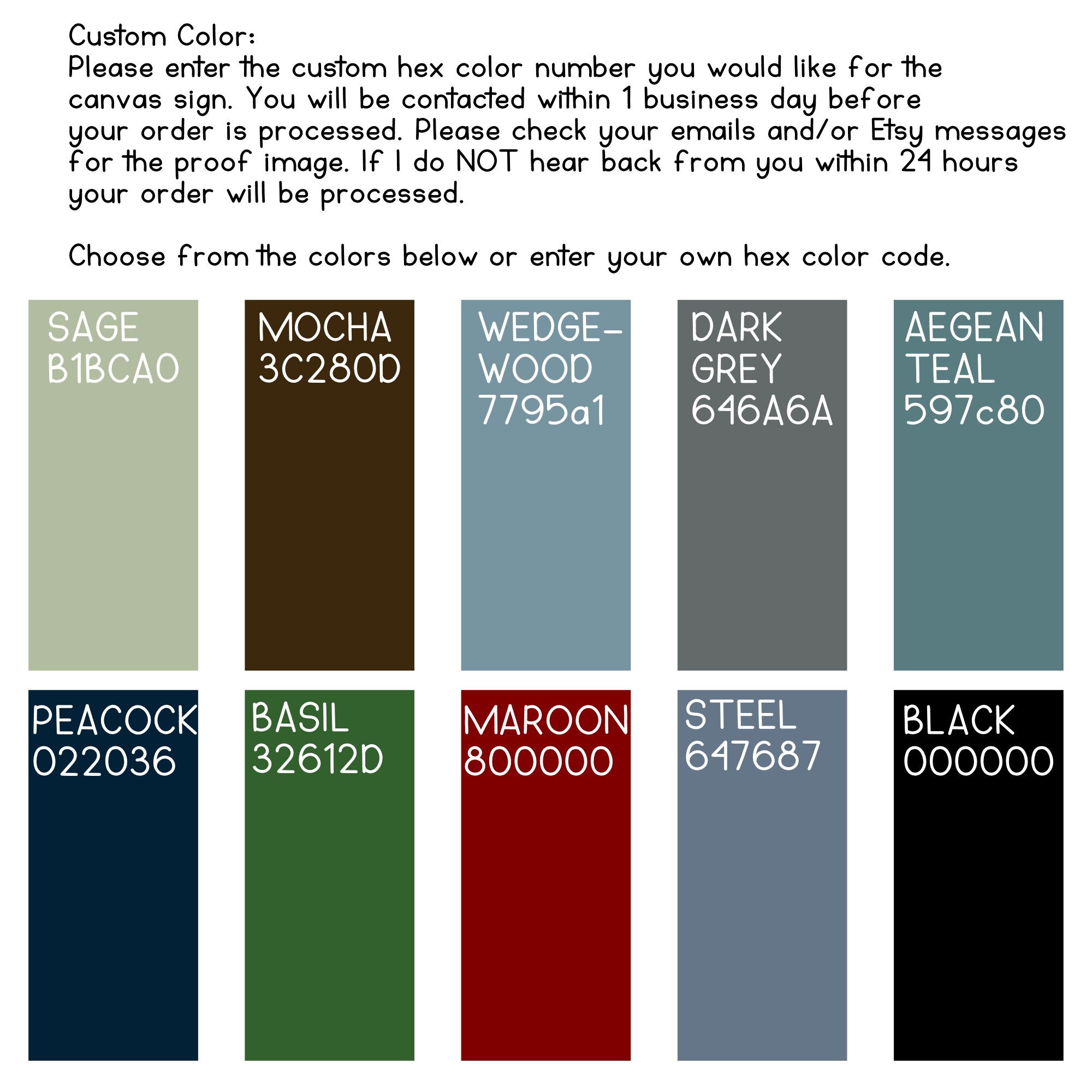 Personalized Kitchen Sign Custom Colors - Etsy