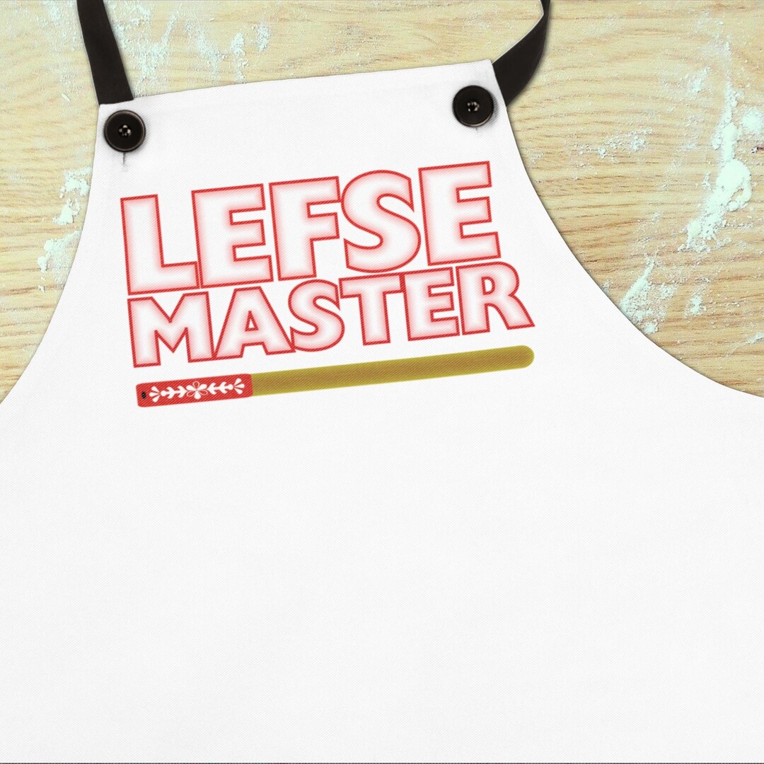 Lefse Master Apron - Funny Nordic Gift, Scandinavian Christmas Apron ...
