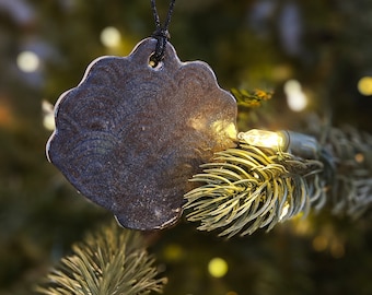 Ceramic Seashell Ornament Handmade Pendant Gift Idea Hanging Clay Shell ...