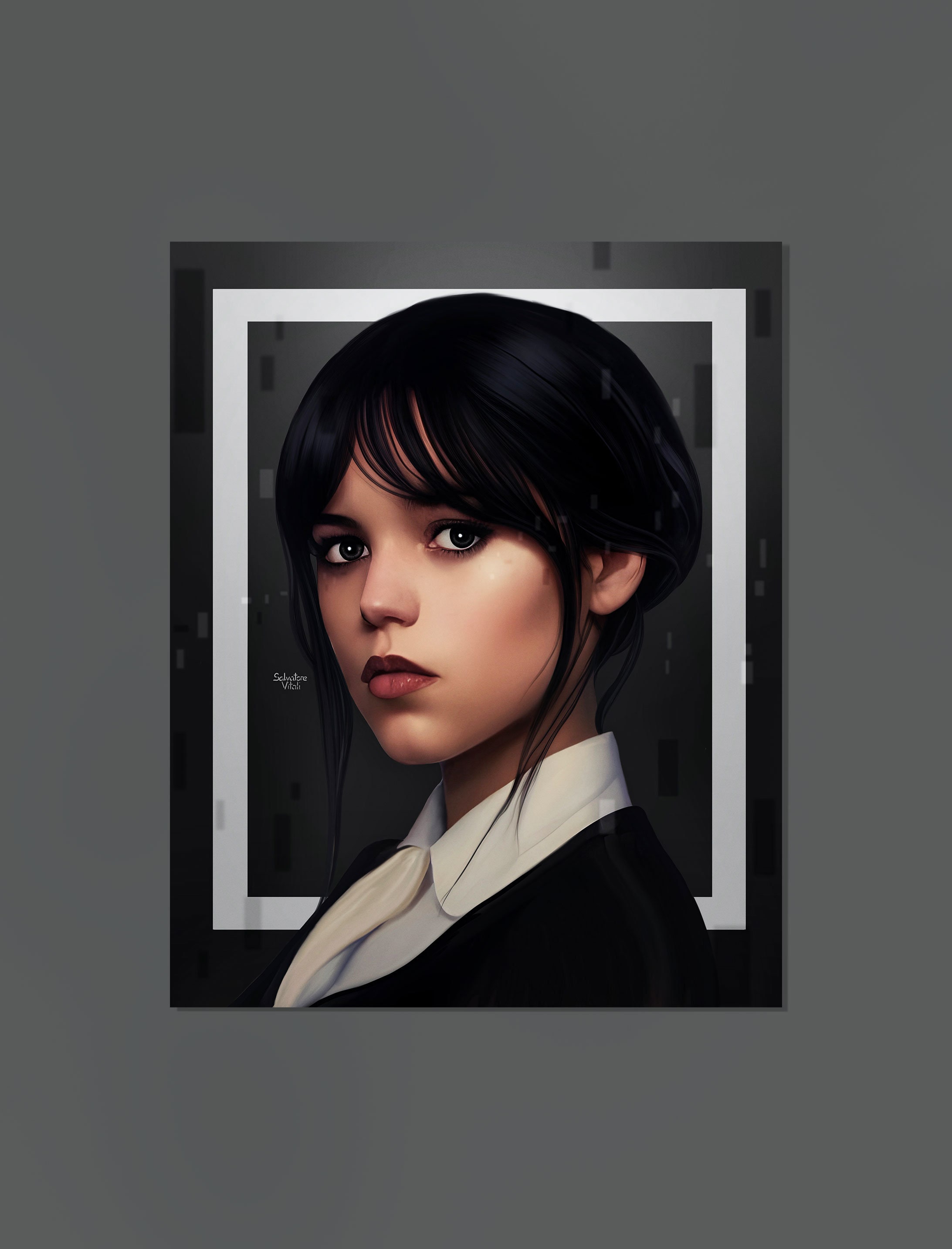 Wednesday Addams Painting Print Poster sold by Henrie Bullfrog | SKU ...