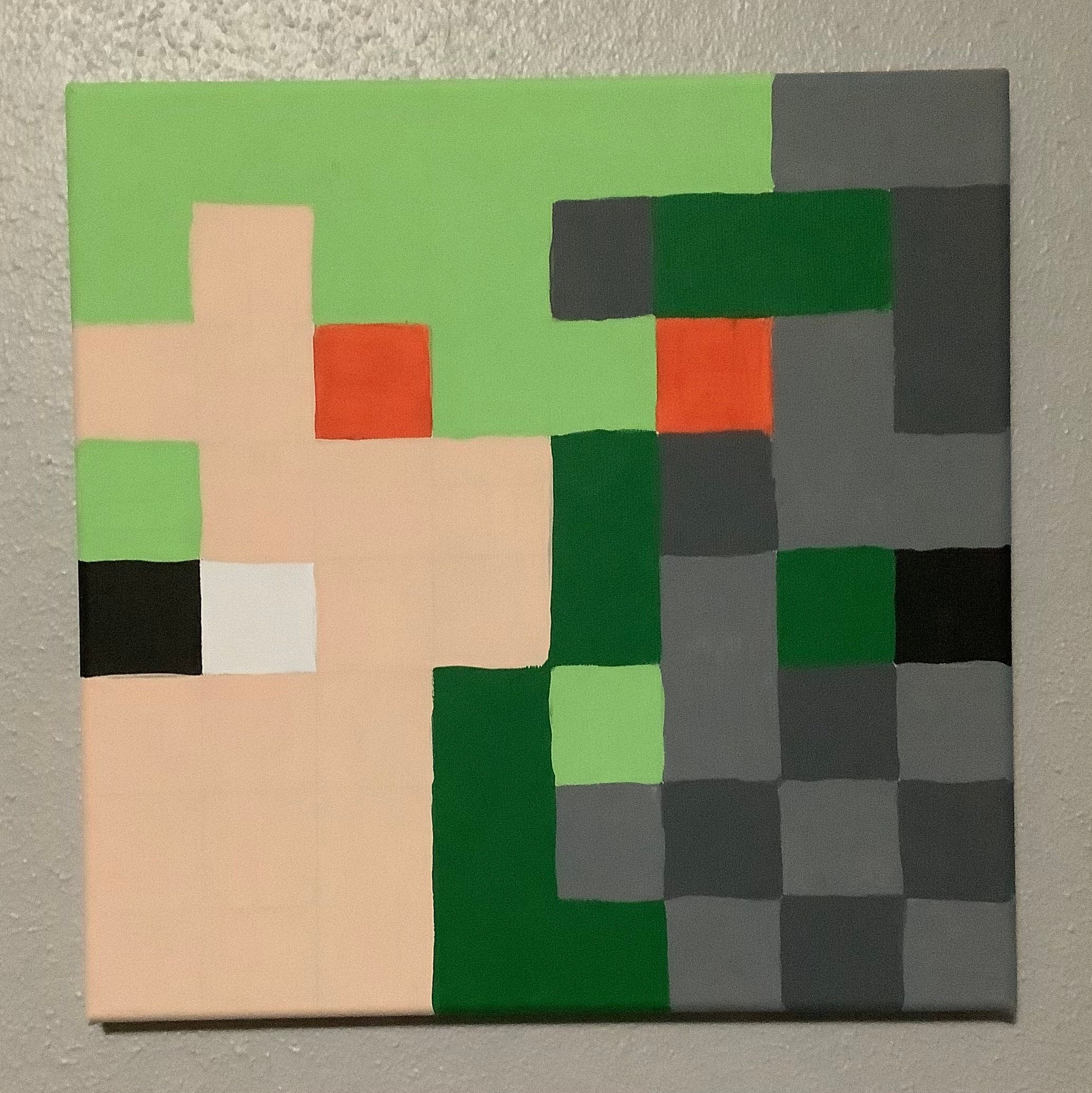 Minecraft Hand Painted Minecraft Faces - Etsy