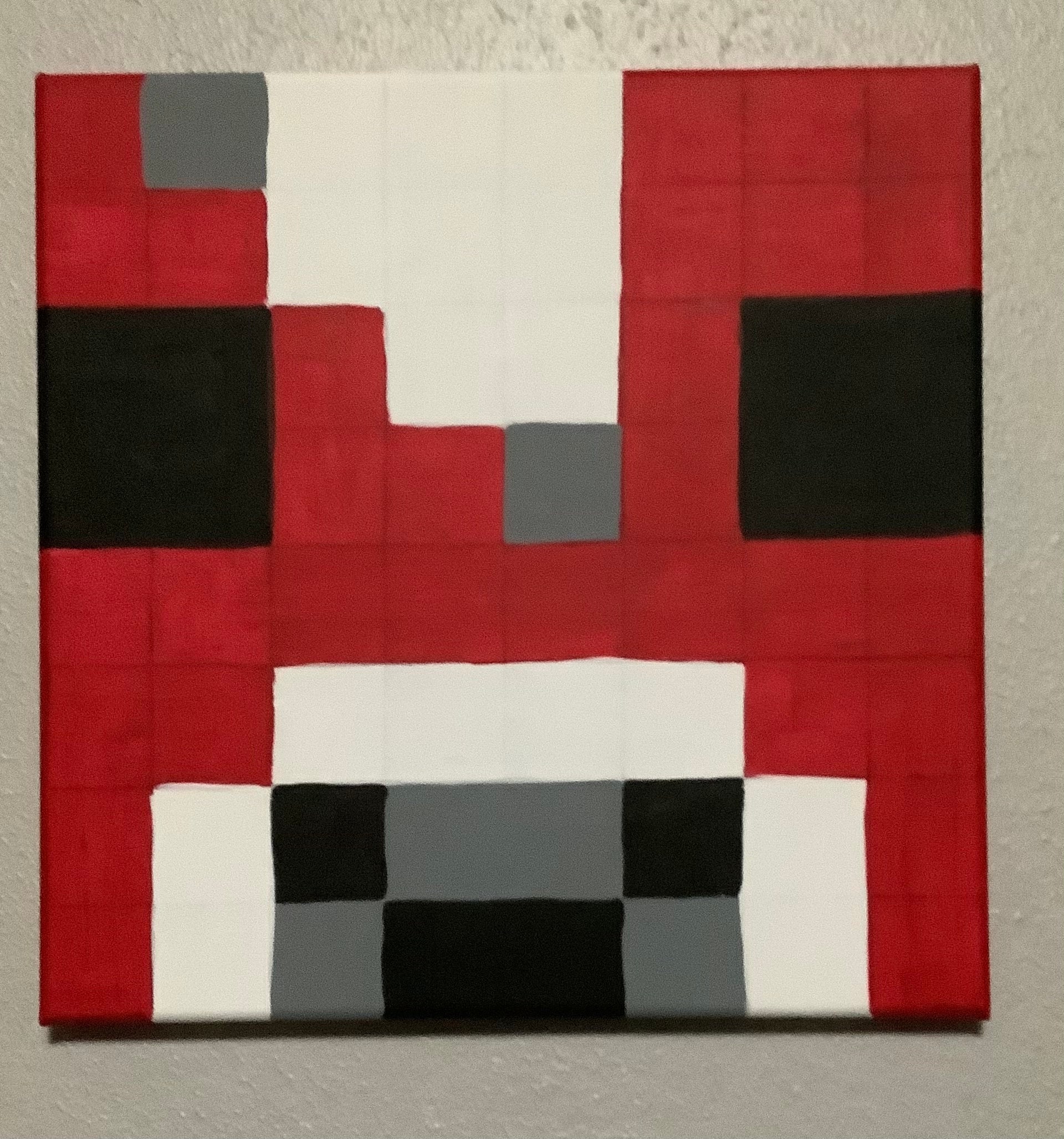 Minecraft Hand Painted Minecraft Faces - Etsy