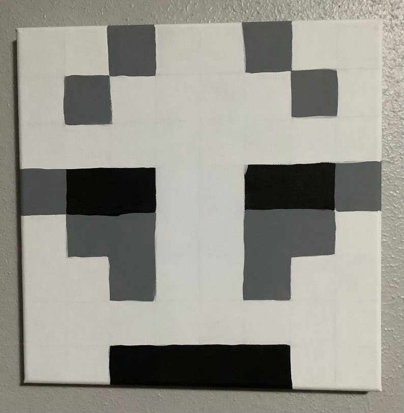 Minecraft Hand Painted Minecraft Faces - Etsy