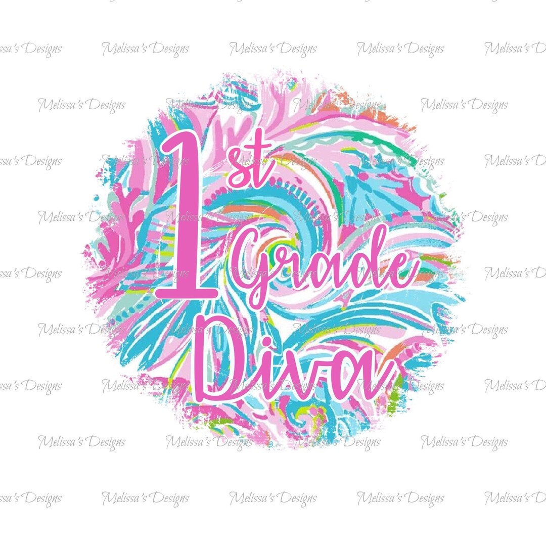 Lilly Inspired//diva//back to School//png//digital File//sublimation ...