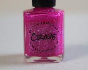 Raspberry Nail Polish - Etsy