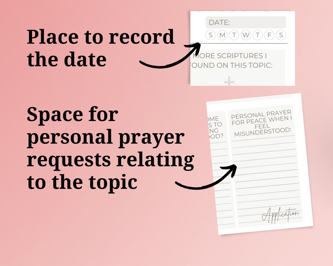 Bible Study Journal Printable 60 Topical Bible Studies - Etsy