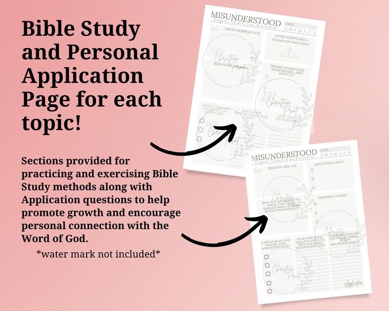 Bible Study Journal Printable 60 Topical Bible Studies - Etsy
