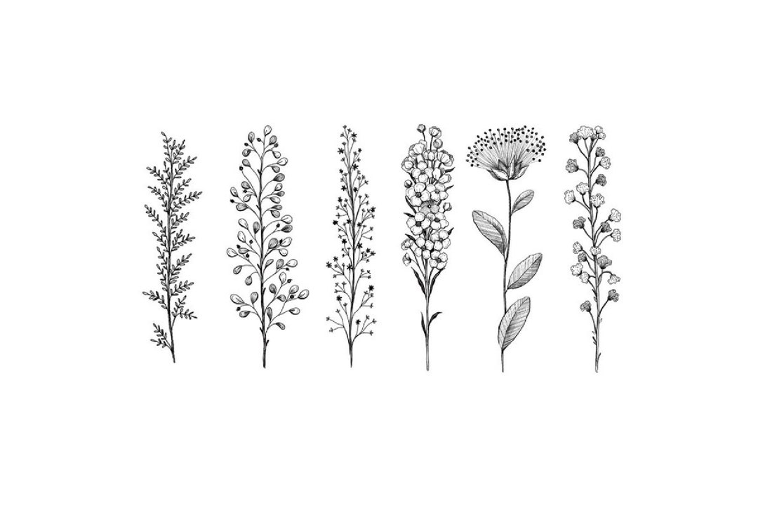 Temporary Tattoo, Boho Tattoo, Flower Tattoo, Floral Tattoo, Festival ...