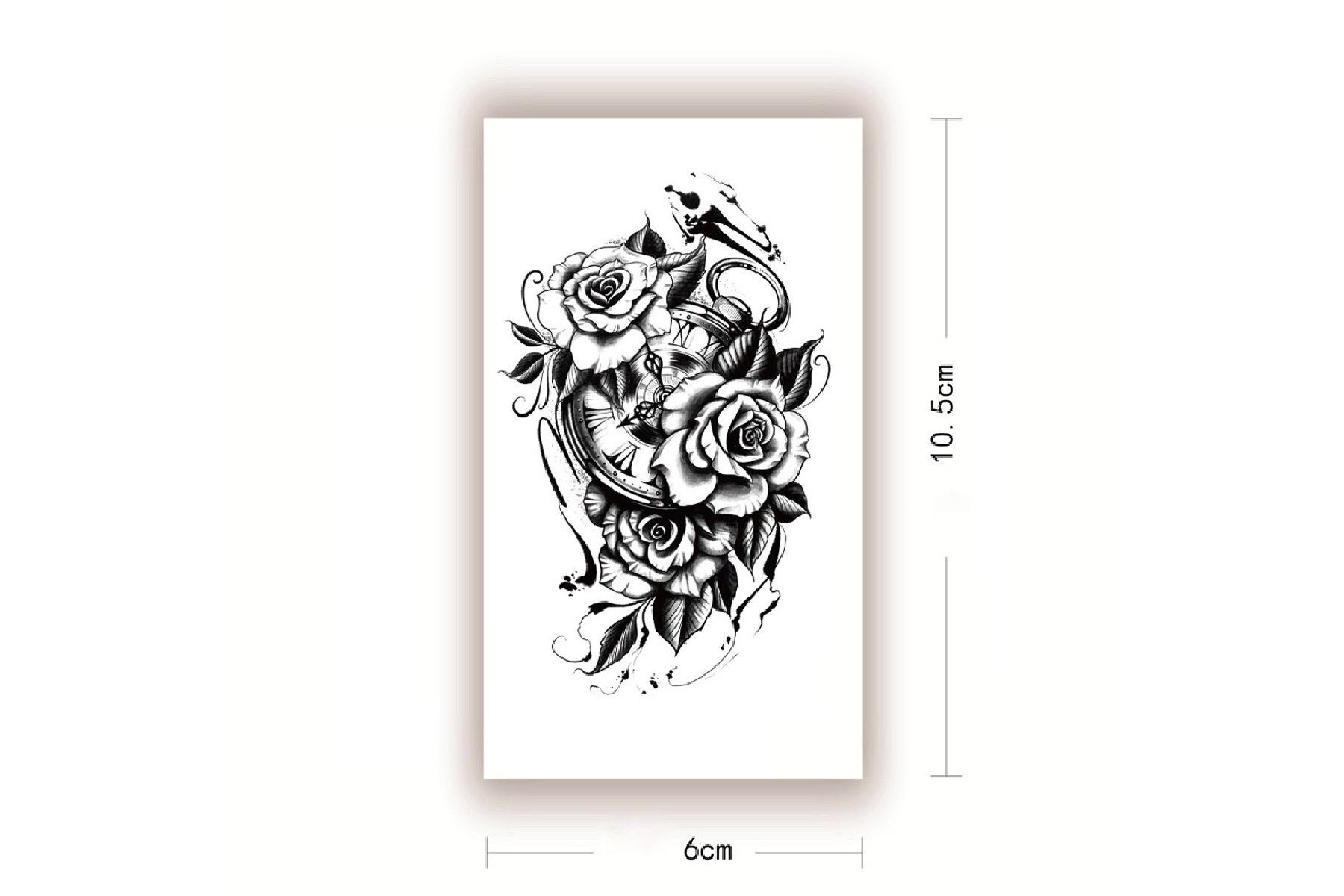 Time Clock Tattoo Designs For Girls