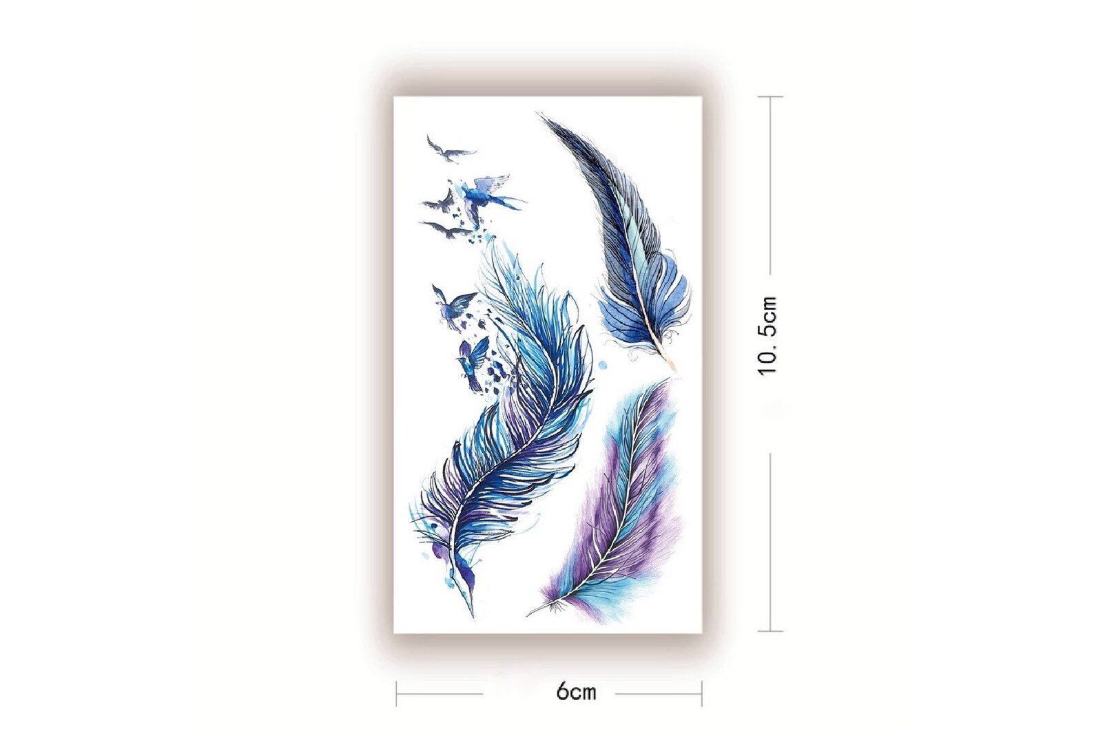 Feather Temporary Tattoo, Feather Tattoo| Black Feather Tattoos ...