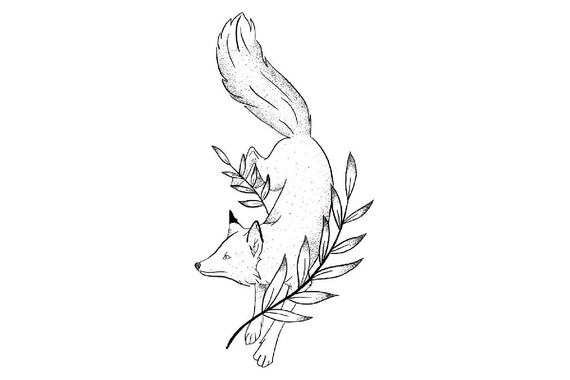 Fox Illustration Tattoo