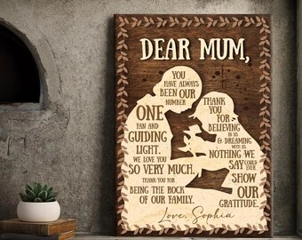 Thank You Mom Poster | Etsy