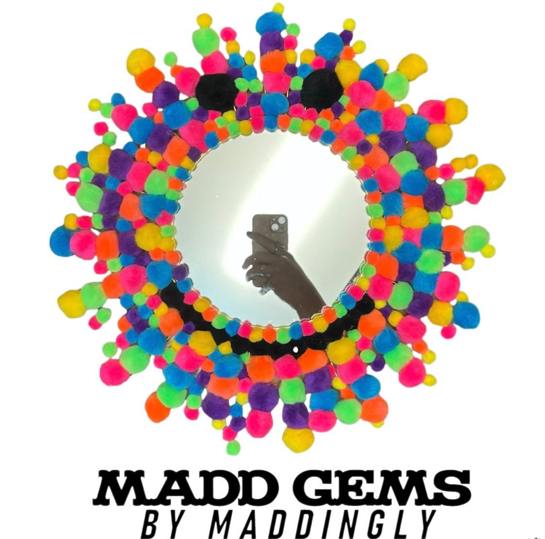 Pom Pom Wall Mirrors - Etsy