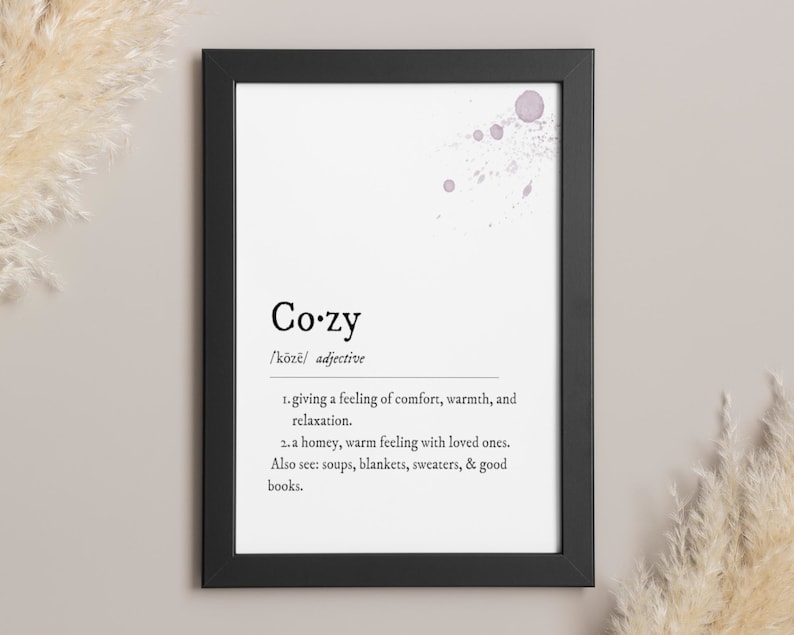 Cozy Dictionary Definition Printable Wall Art Digital Wall Etsy cozy-dictionary-definition-printable-wall-art-digital-wall-etsy