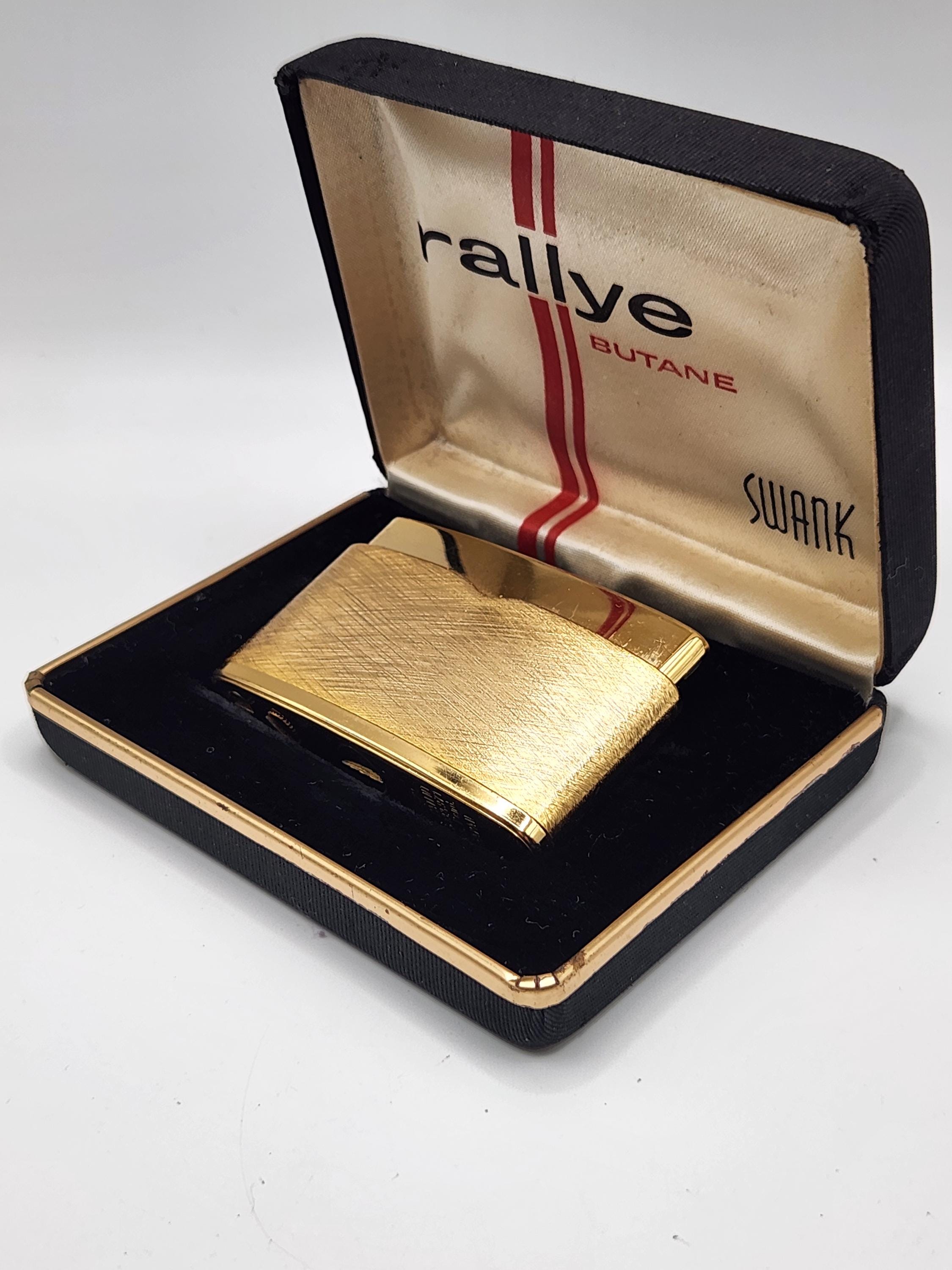 Rallye Butane Lighter by Swank With Original Clamshell Box, Non ...