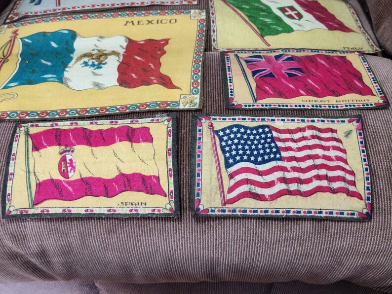 Collection of Antique pre-wwi Felt or Flannel Flags - Etsy