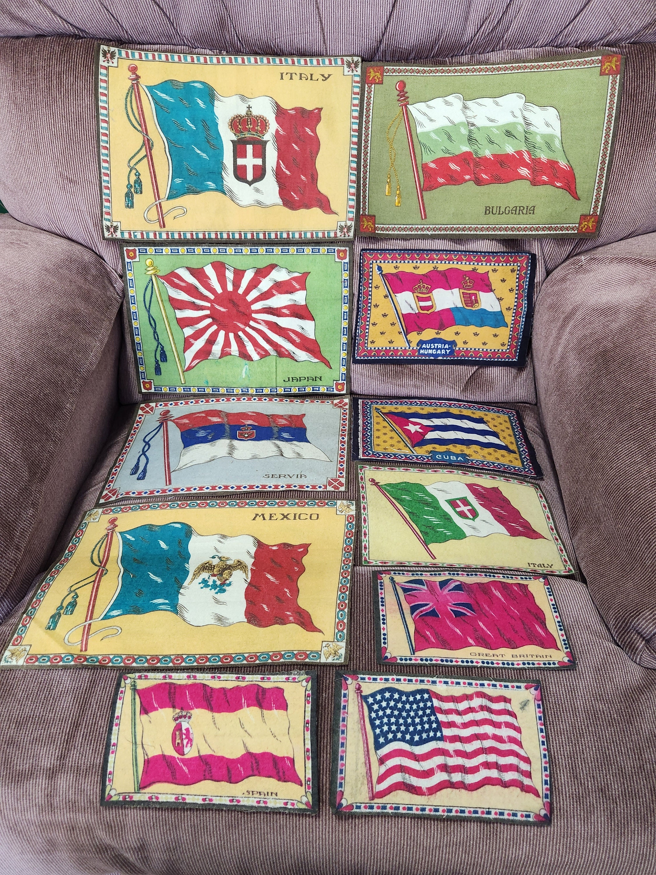Collection of Antique pre-wwi Felt or Flannel Flags - Etsy