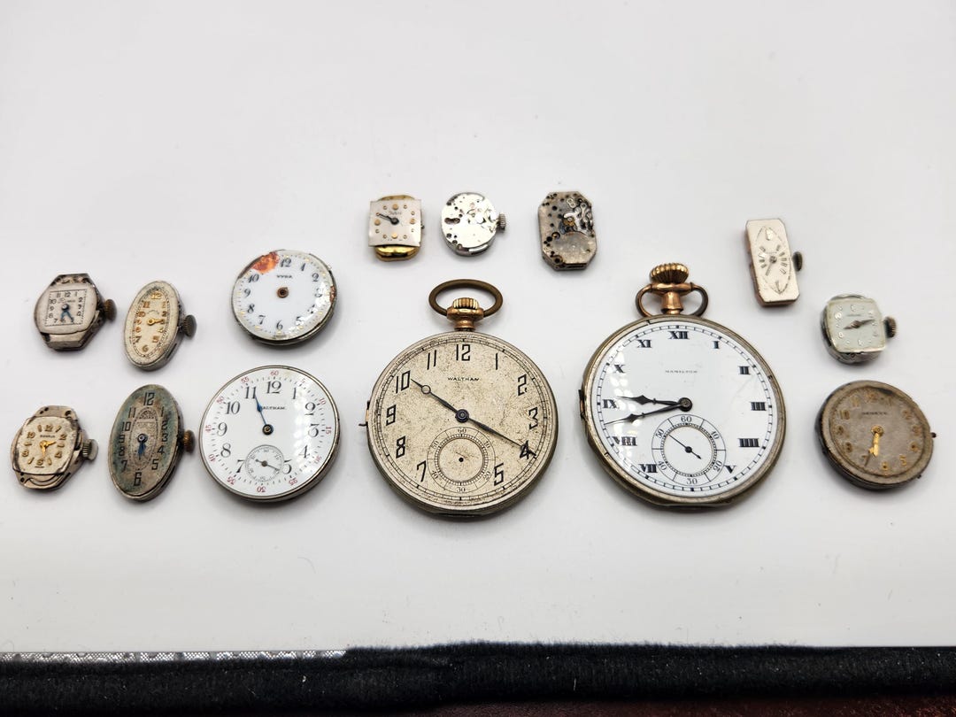 Collection of Watch and Pocket Watch Movements 14 in All, Untested - Etsy