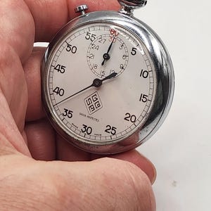 Jules Racine & Co. 7 Jewel Stopwatch Works Well and Looks Nice - Etsy