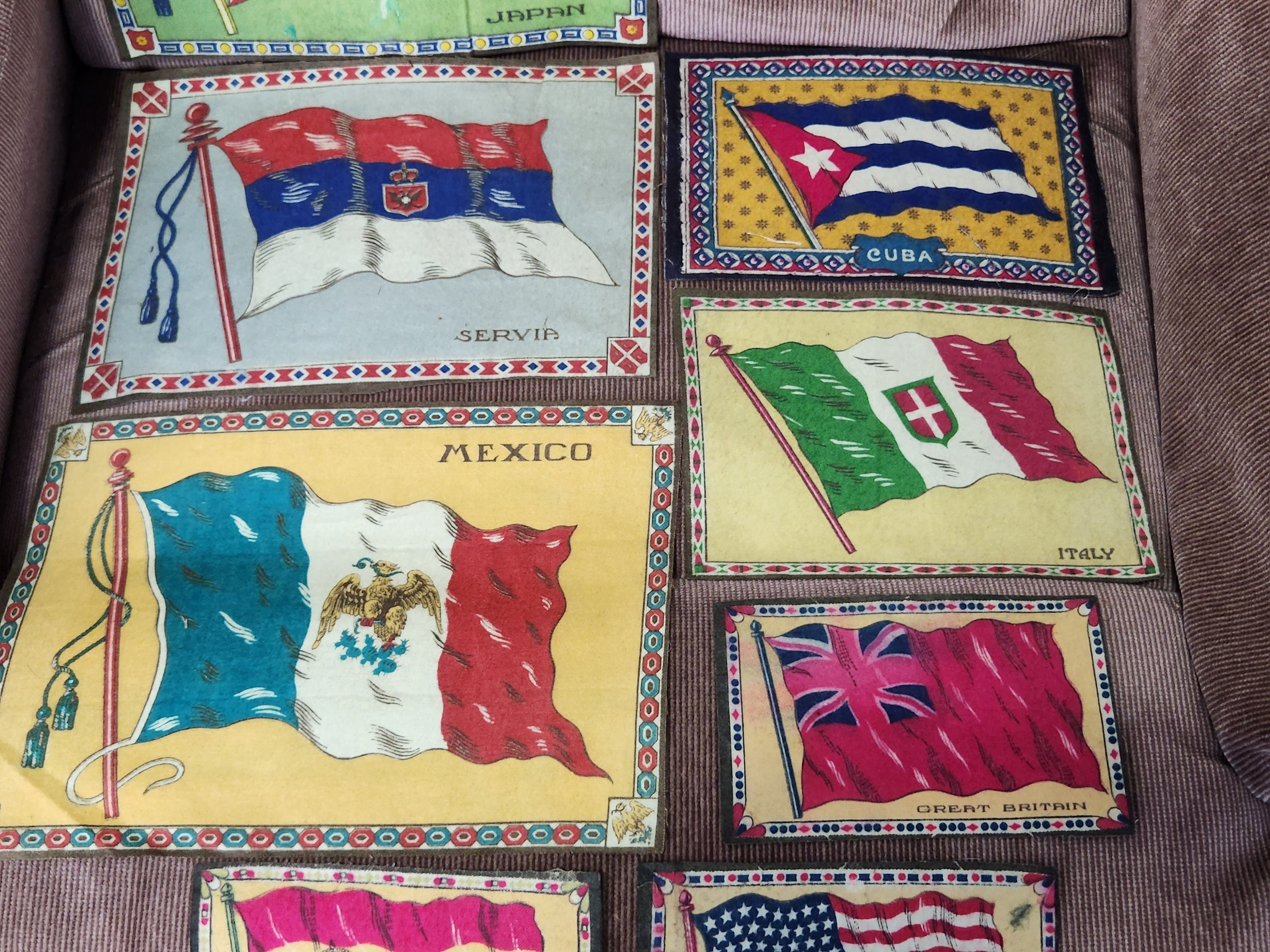 Collection of Antique pre-wwi Felt or Flannel Flags - Etsy