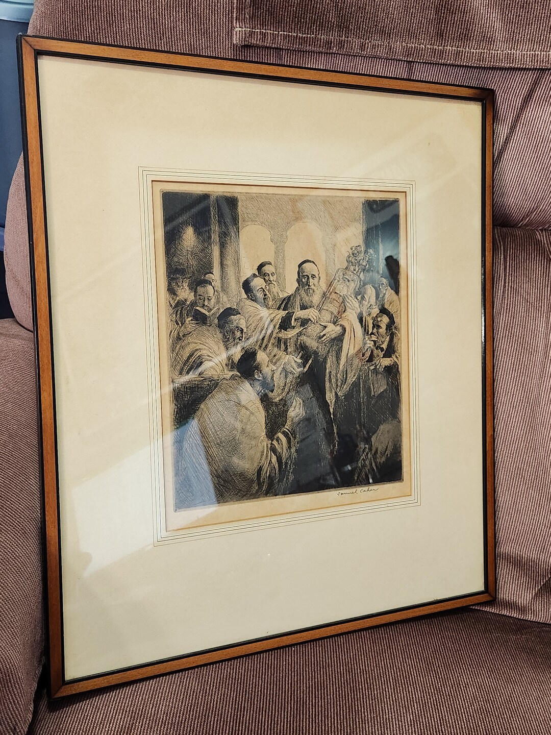 Samuel George Cahan Original Etching, the Torah, Signed in Pencil - Etsy