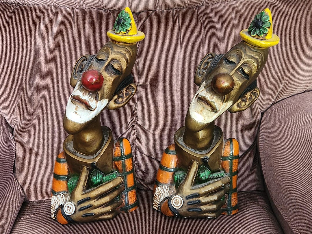 Pair of 1960s Universal Statuary Tall Clown Figures Designed by Glenn ...