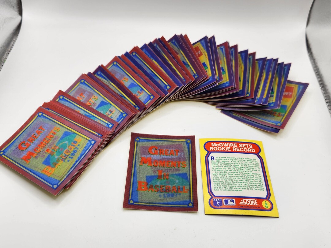 Complete Set (56 Cards) - Score's "great Moments in Baseball" - Magic ...