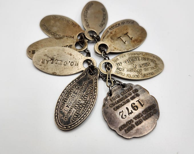 Collection of Antique Key Fobs, Mostly From the Baltimore Area - Etsy