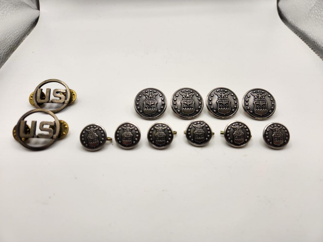 1950s US Air Force Uniform Buttons Plus Collar Insignia - Etsy