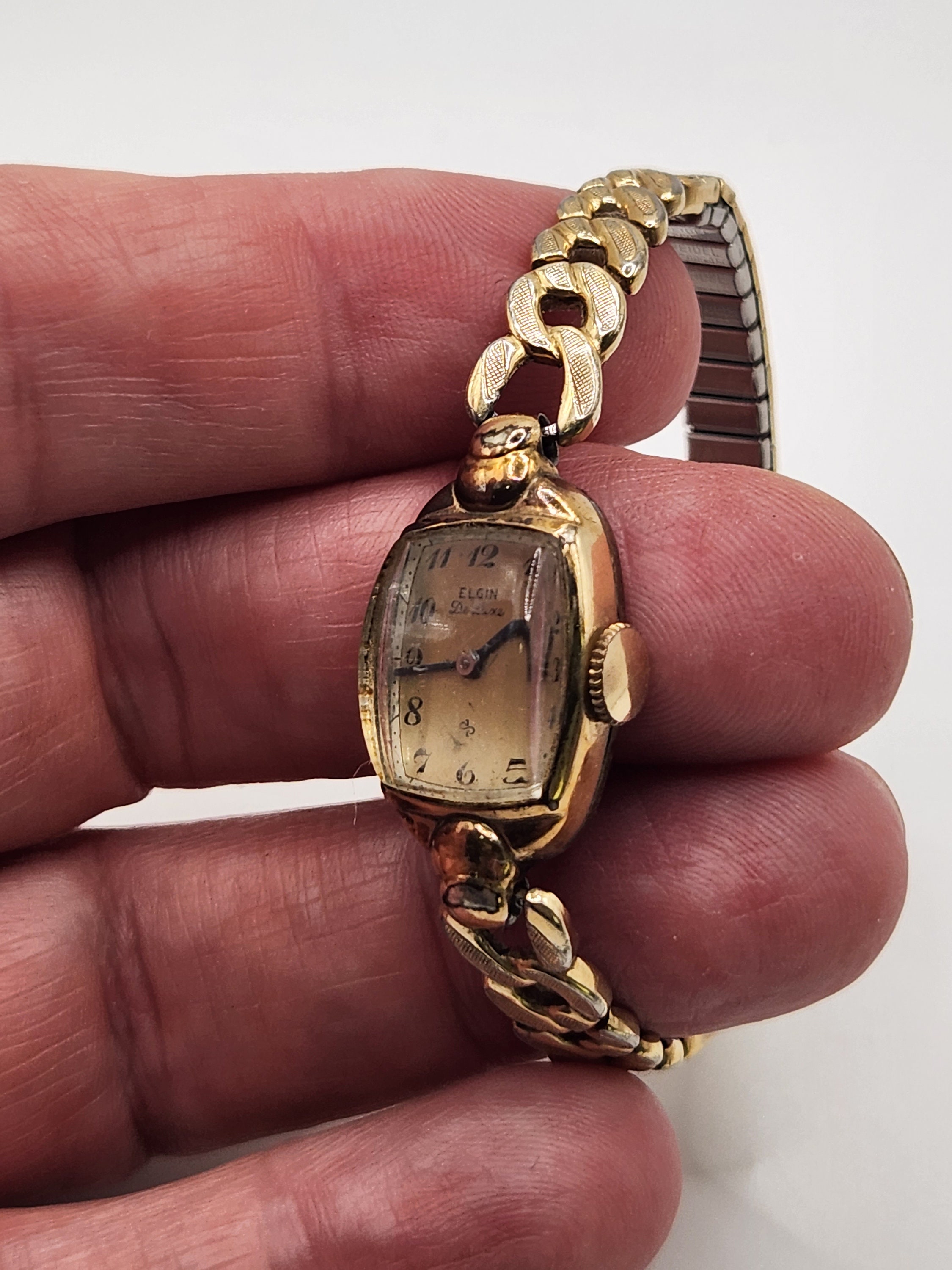 Elgin De Luxe 10K Gold Filled Ladies Watch - Etsy