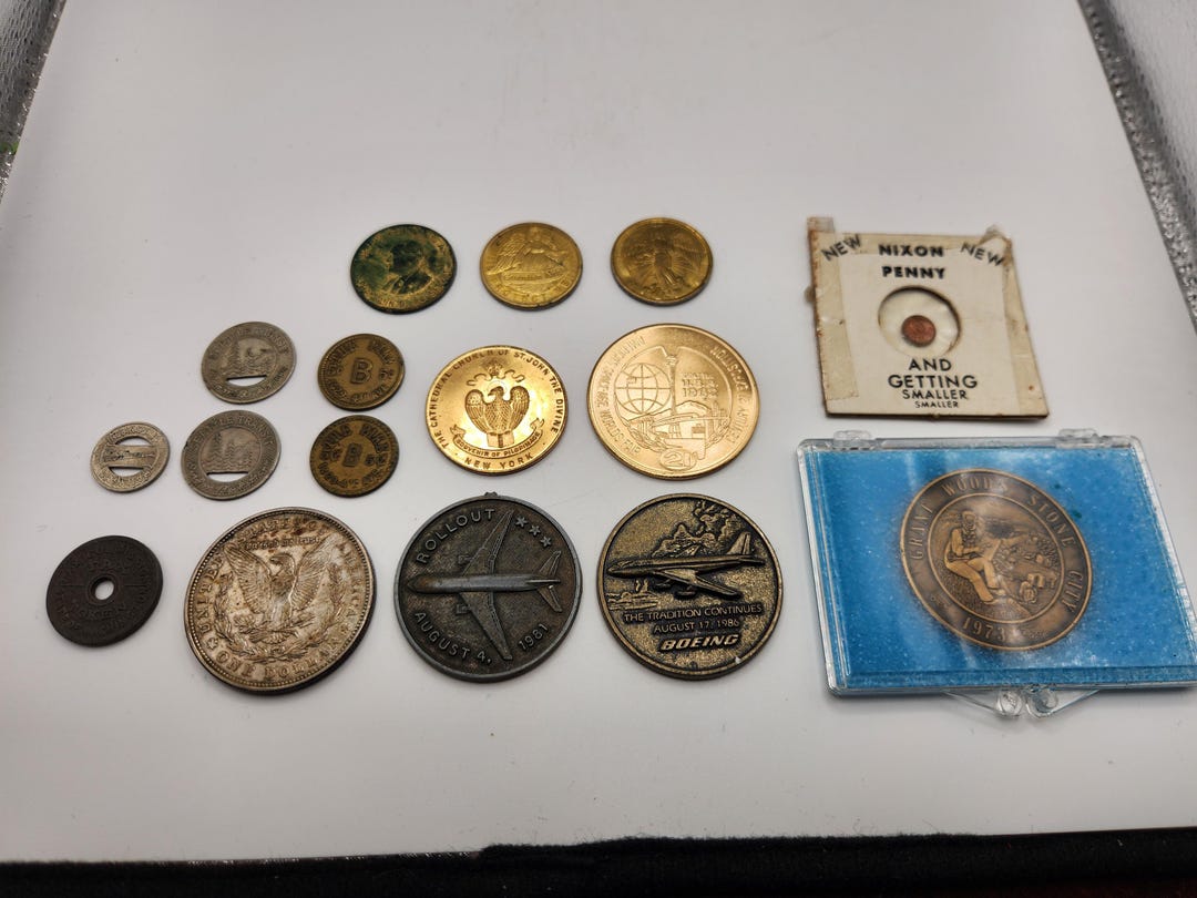 Collection of Tokens, Medallions and Coins From 1940s to 1980s - Etsy