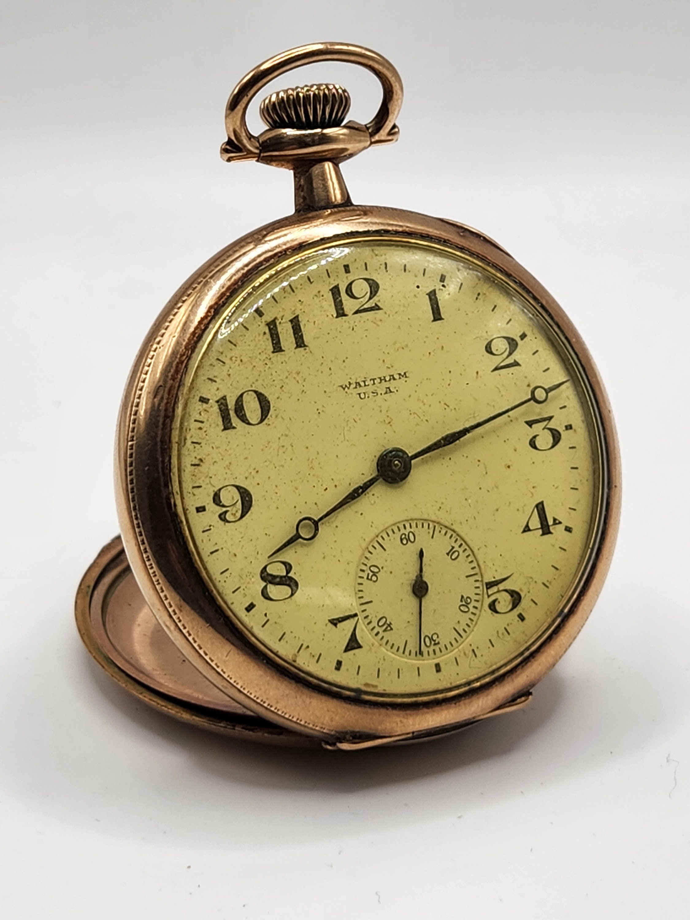 1919 Waltham Pocket Watch in B&B Royal Case Runs Sporadically - Etsy