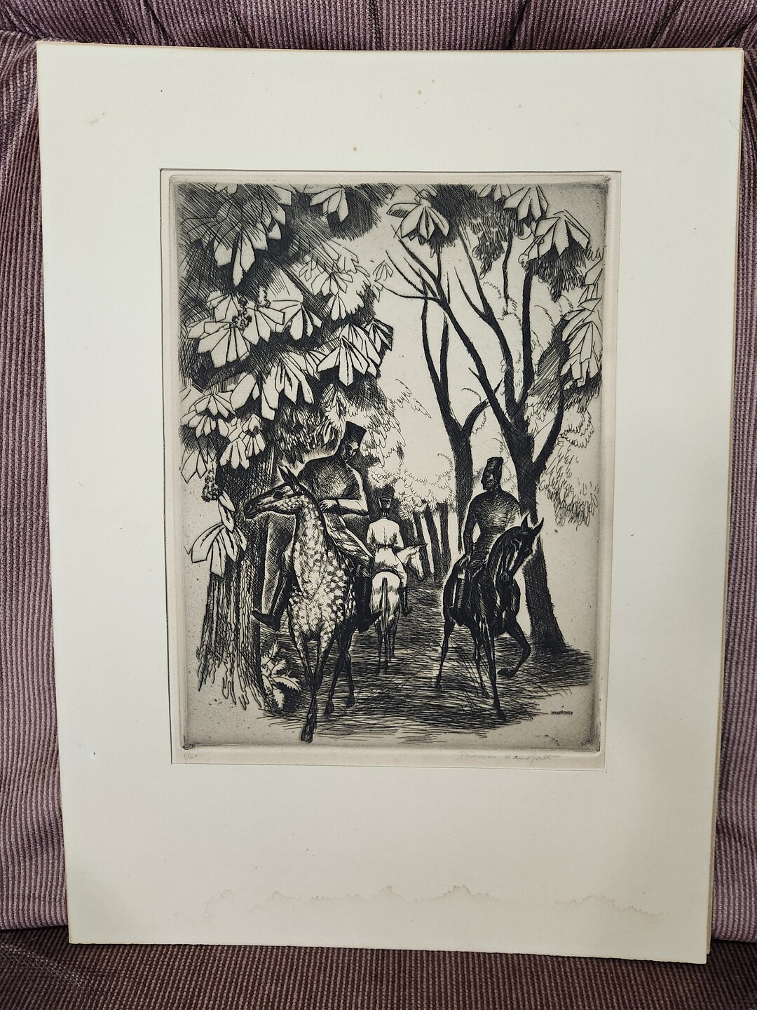 Low-number, Signed 1924 Original Thomas Handforth Etching: "algerian ...