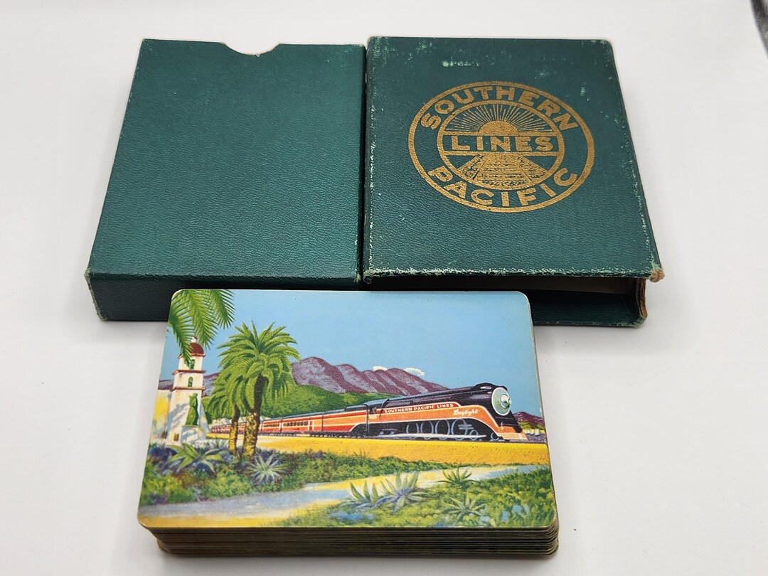 Complete Set of 1940s Southern Pacific Lines Playing Cards, With ...