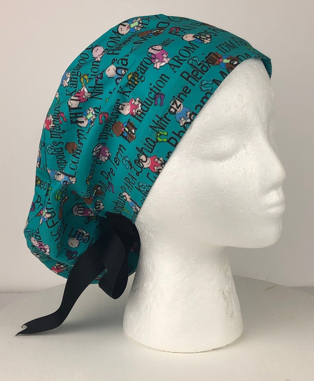 Obstetric Terms Teal Scrub Cap - Etsy