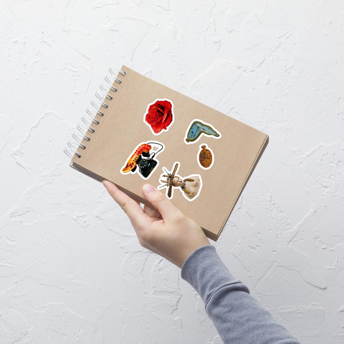 Surreal Stickers: Iconic Salvador Dali Elements - Etsy