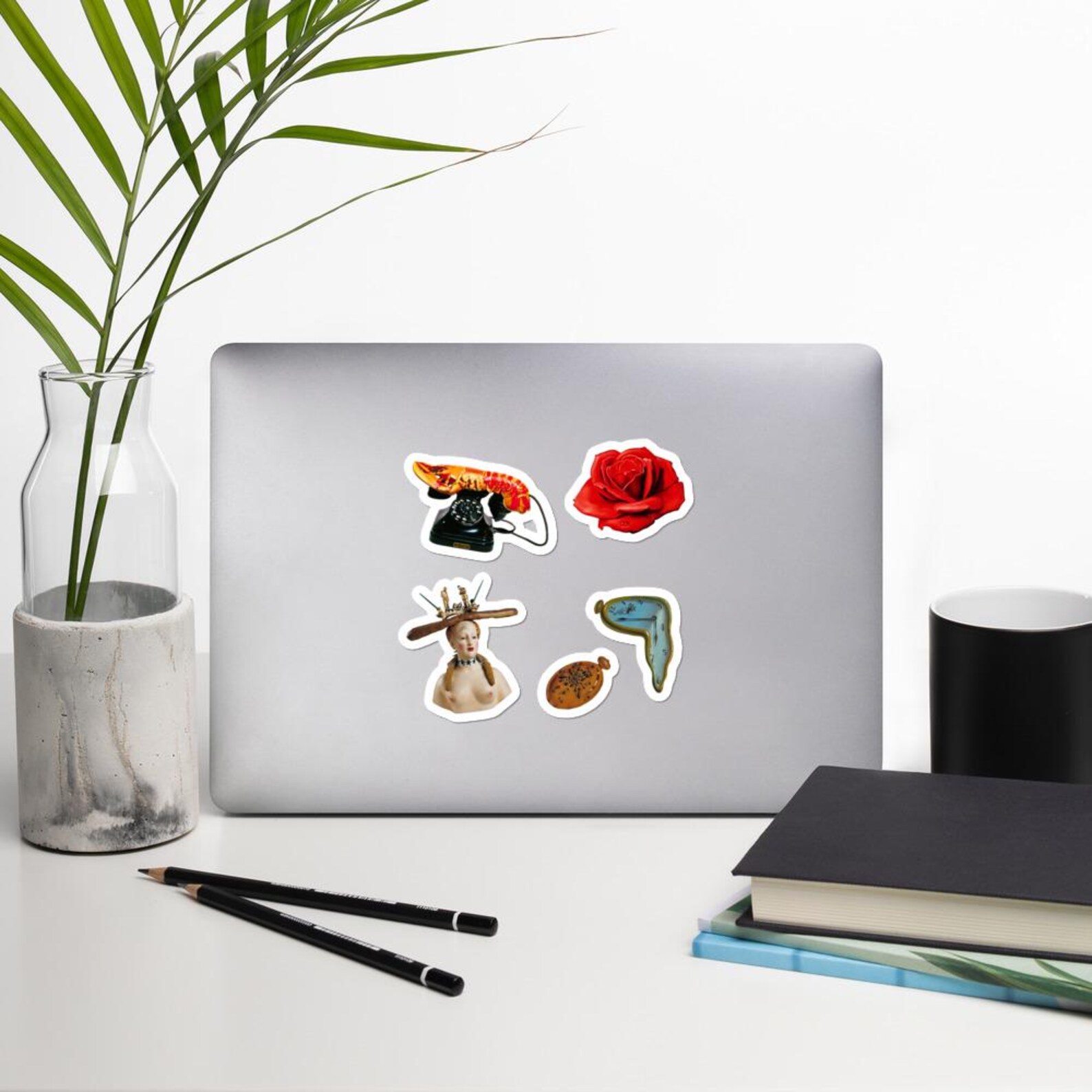 Surreal Stickers: Iconic Salvador Dali Elements - Etsy