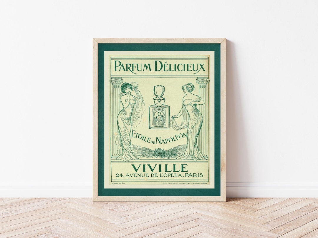 Vintage Parisian 1913 Perfume Ad Matte Poster - 8”x10” - Antique French ...